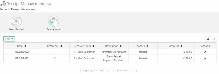 Receipt Management – actscloud.net
