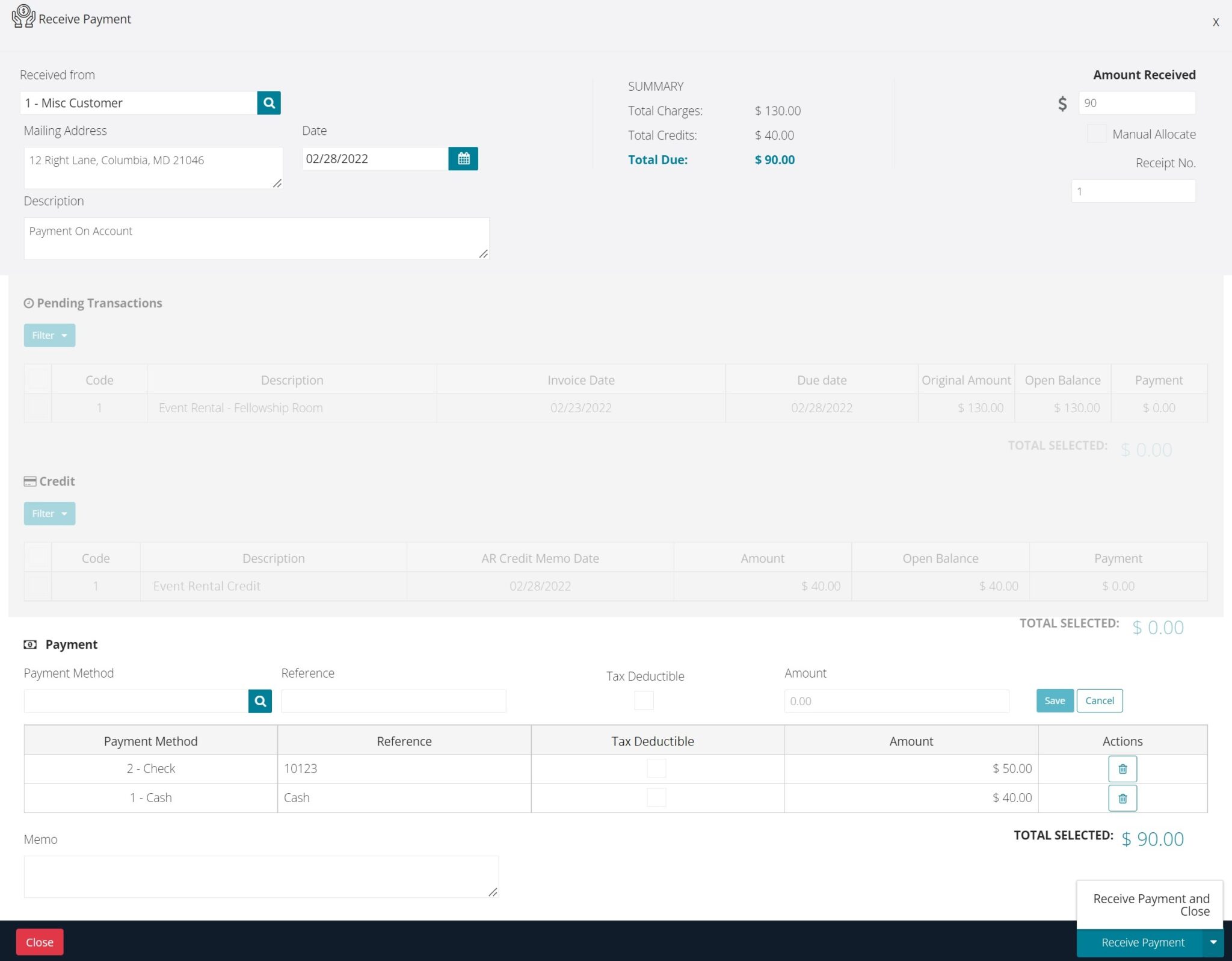 Receipt Management – actscloud.net
