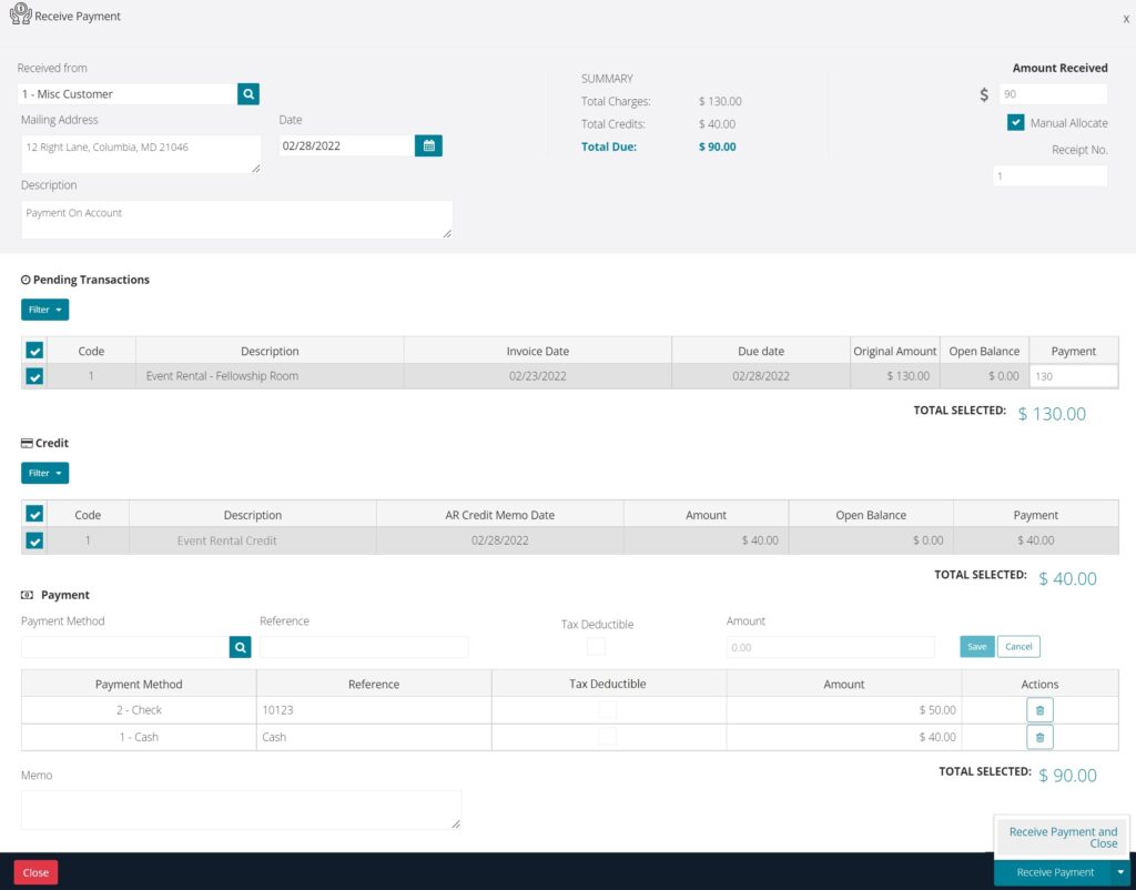 Receipt Management – actscloud.net