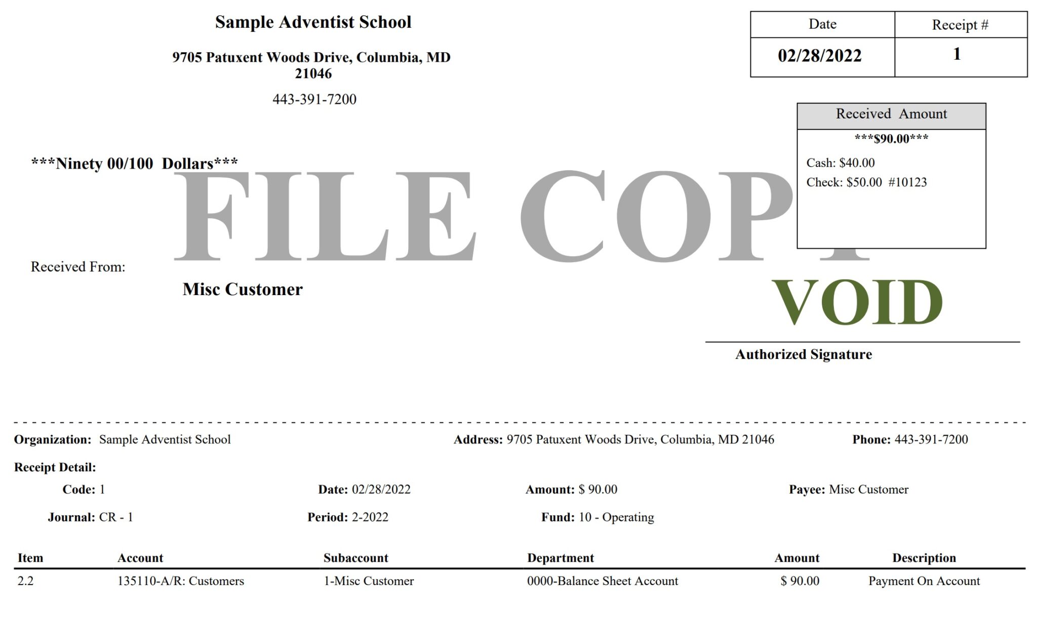 Receipt Management – actscloud.net