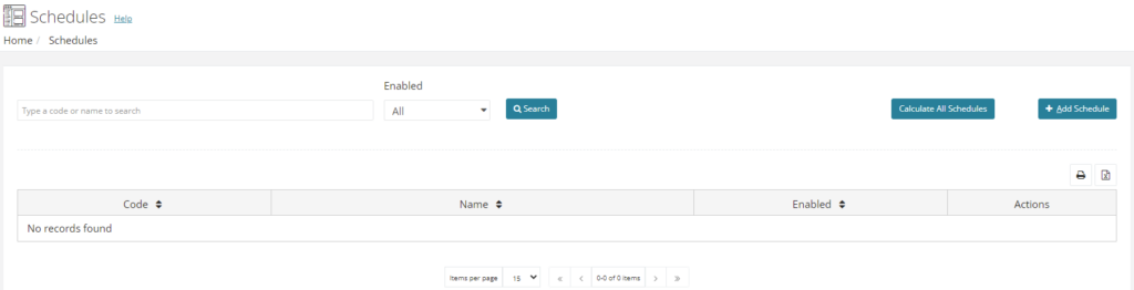Schedules – actscloud.net