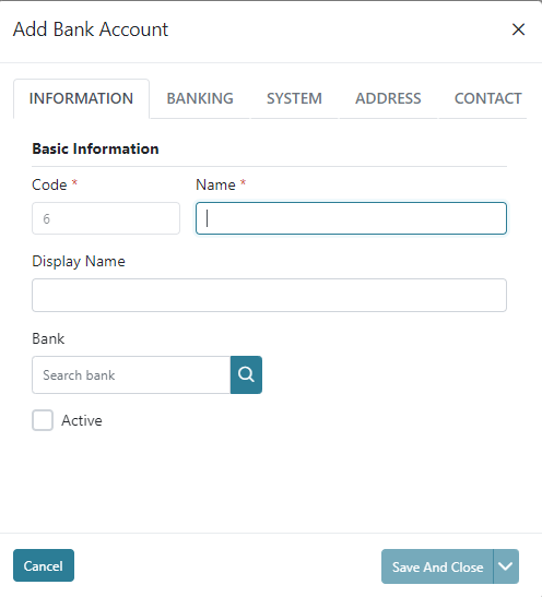 Bank Accounts – actscloud.net