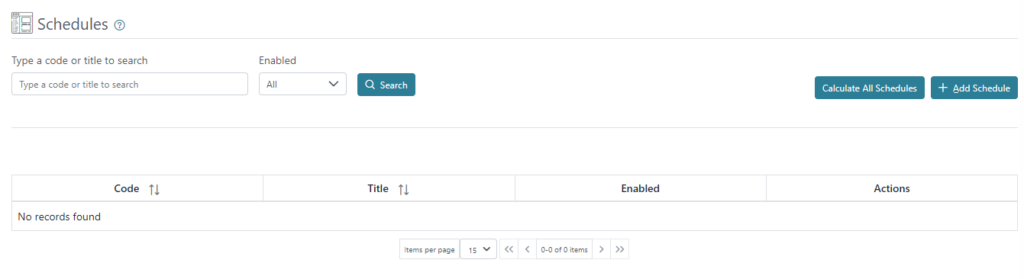 Schedules – actscloud.net